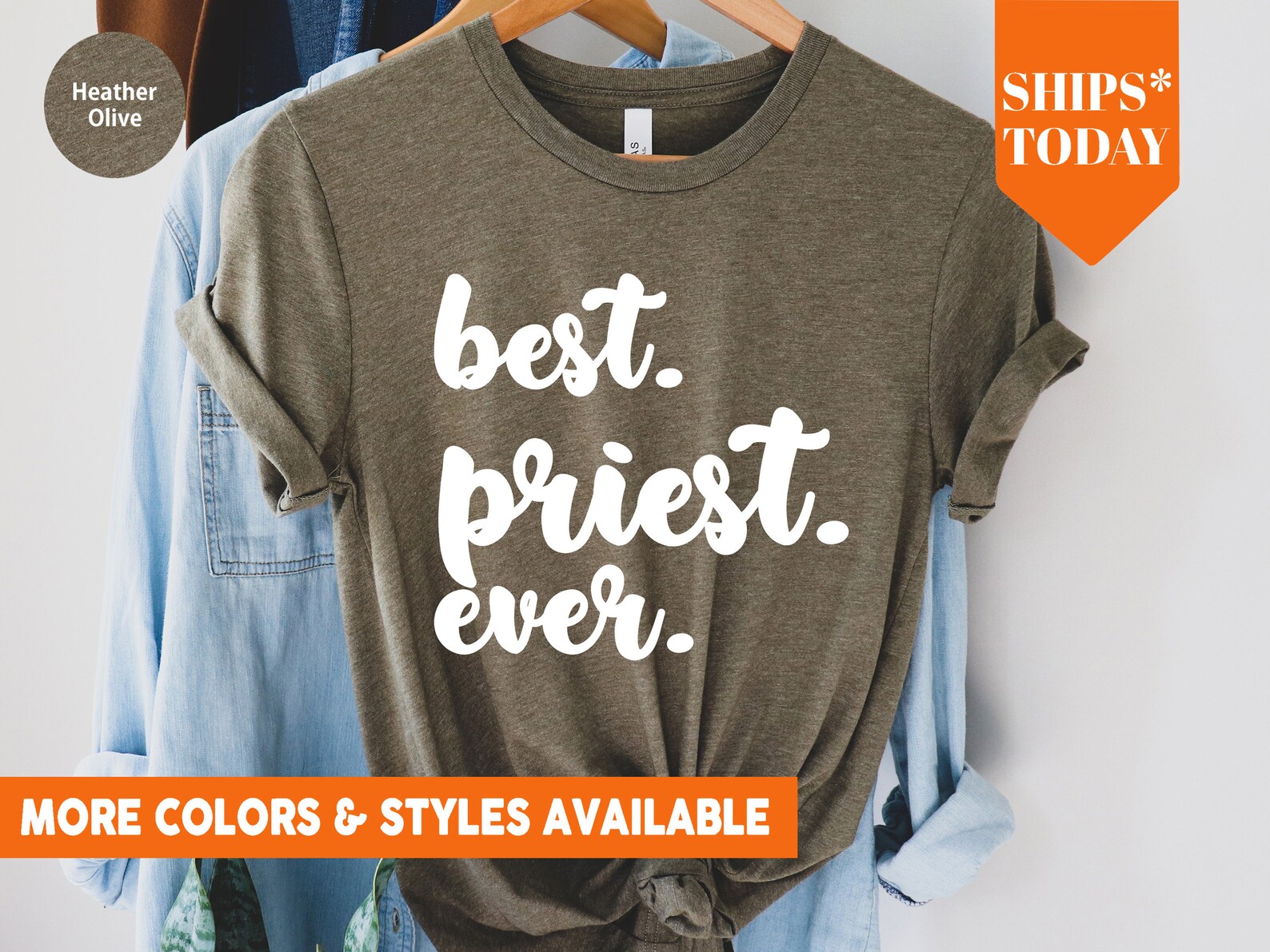 Best Priest Ever Shirt Catholic Priest Shirt Reverend - Etsy