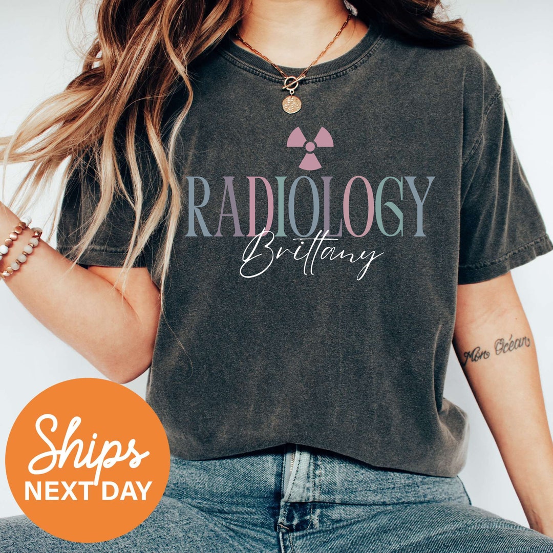 Personalized Radiology Shirt, Custom Name Radiology Gifts , Rad Tech ...
