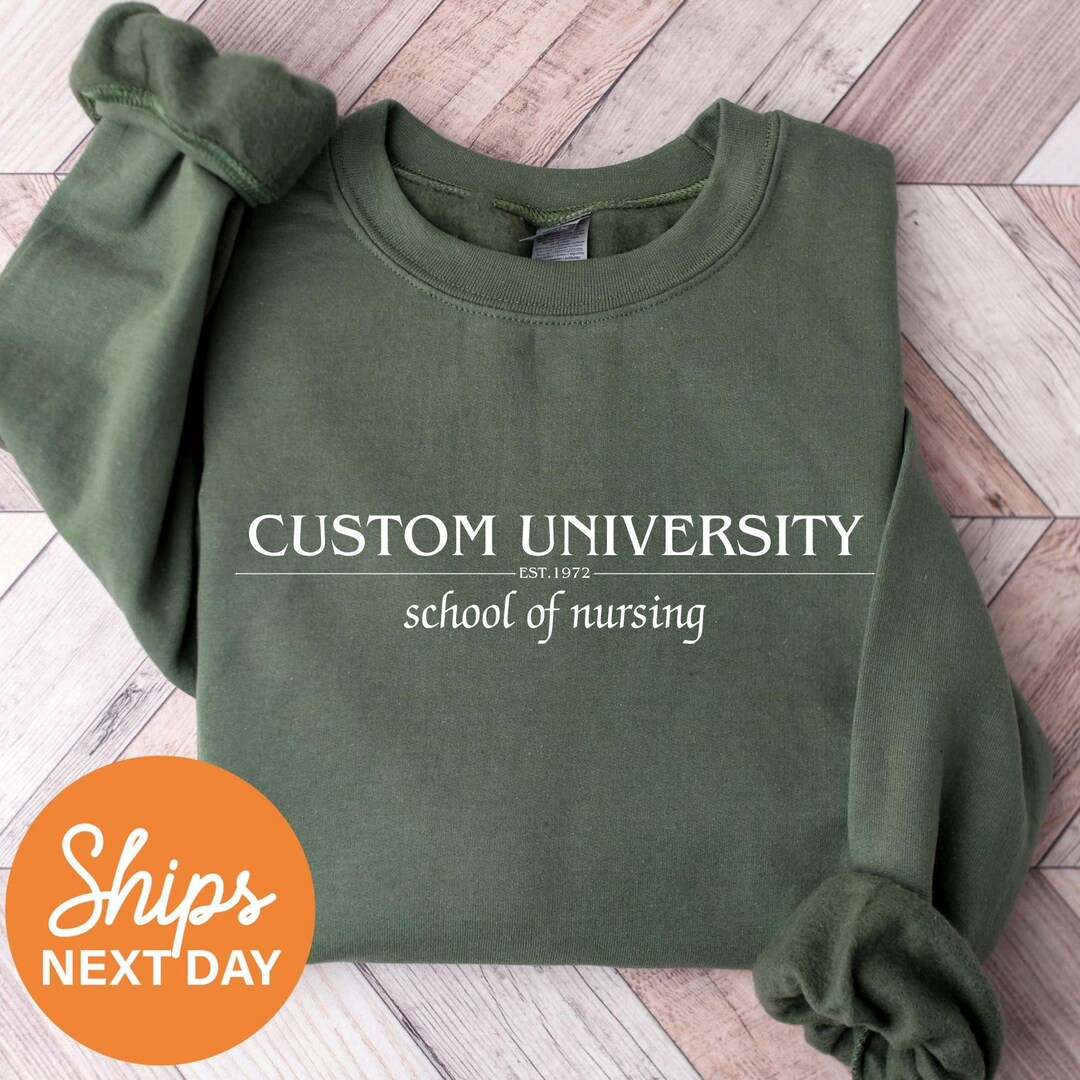 Custom College Sweatshirt, Personalized University and College Program ...