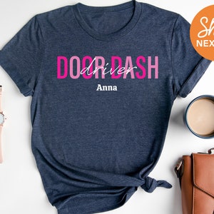 Custom Door Dash Driver Shirt, Personalized Driver Tshirt, Customized ...