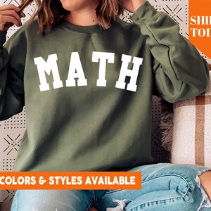 Math Sweatshirt | Math Hoodie | Math Teacher Sweatshirt | Math Tutor ...