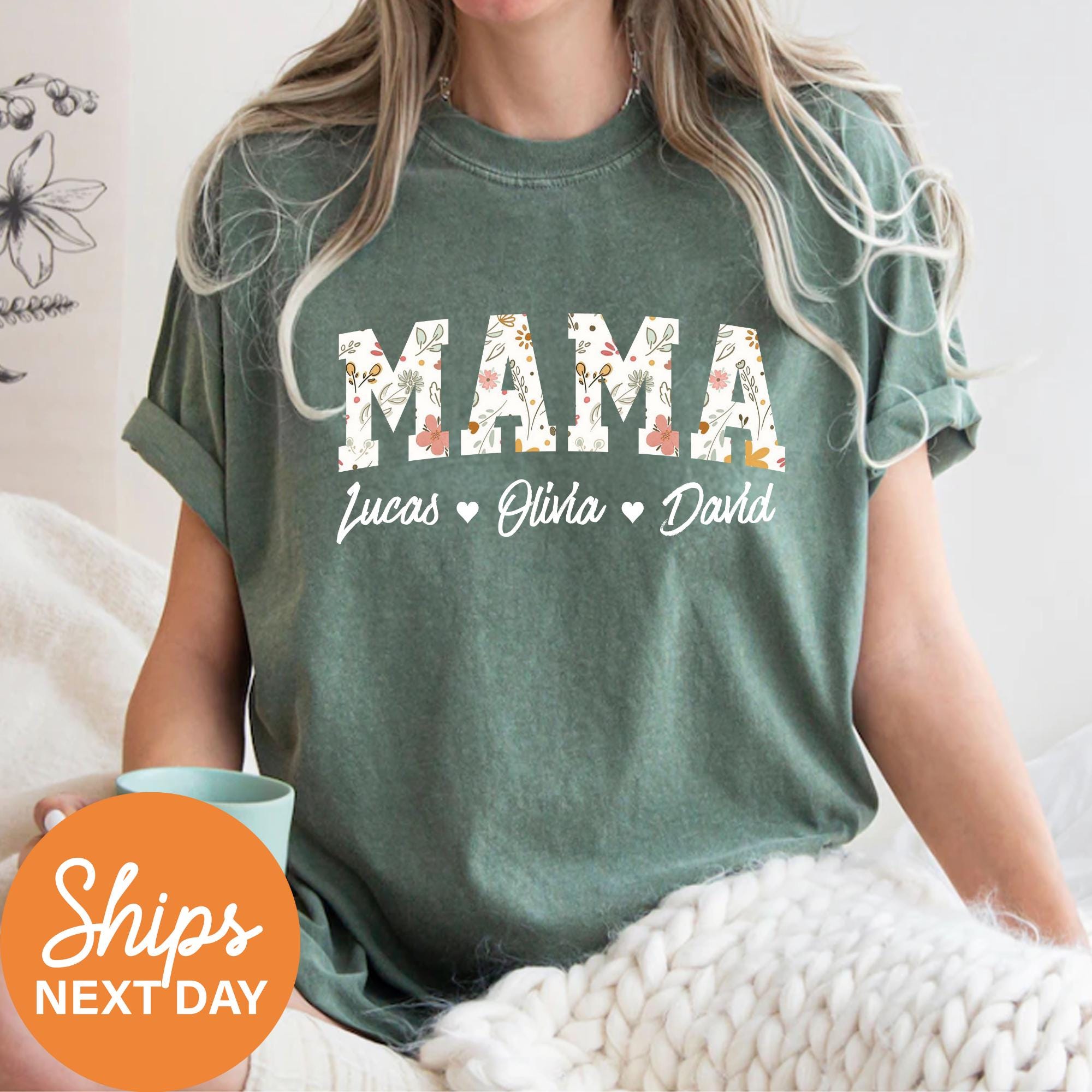 Kids Names Mom Shirt - Etsy Kids Names Mom Shirt - Etsy