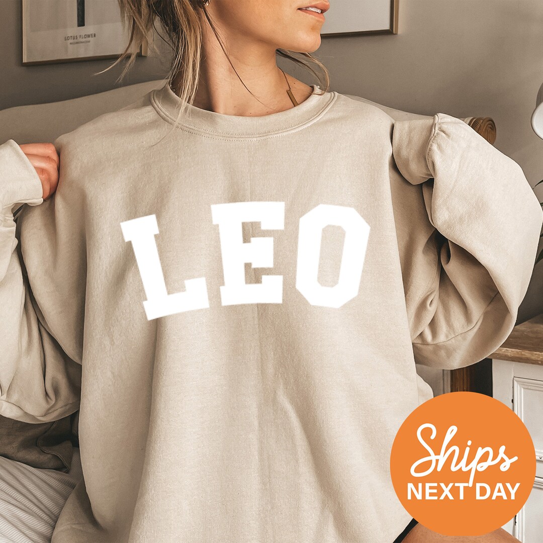Leo Sweatshirt, Leo Zodiac Hoodie, Leo Sign Crewneck, Leo Gifts, Leo ...