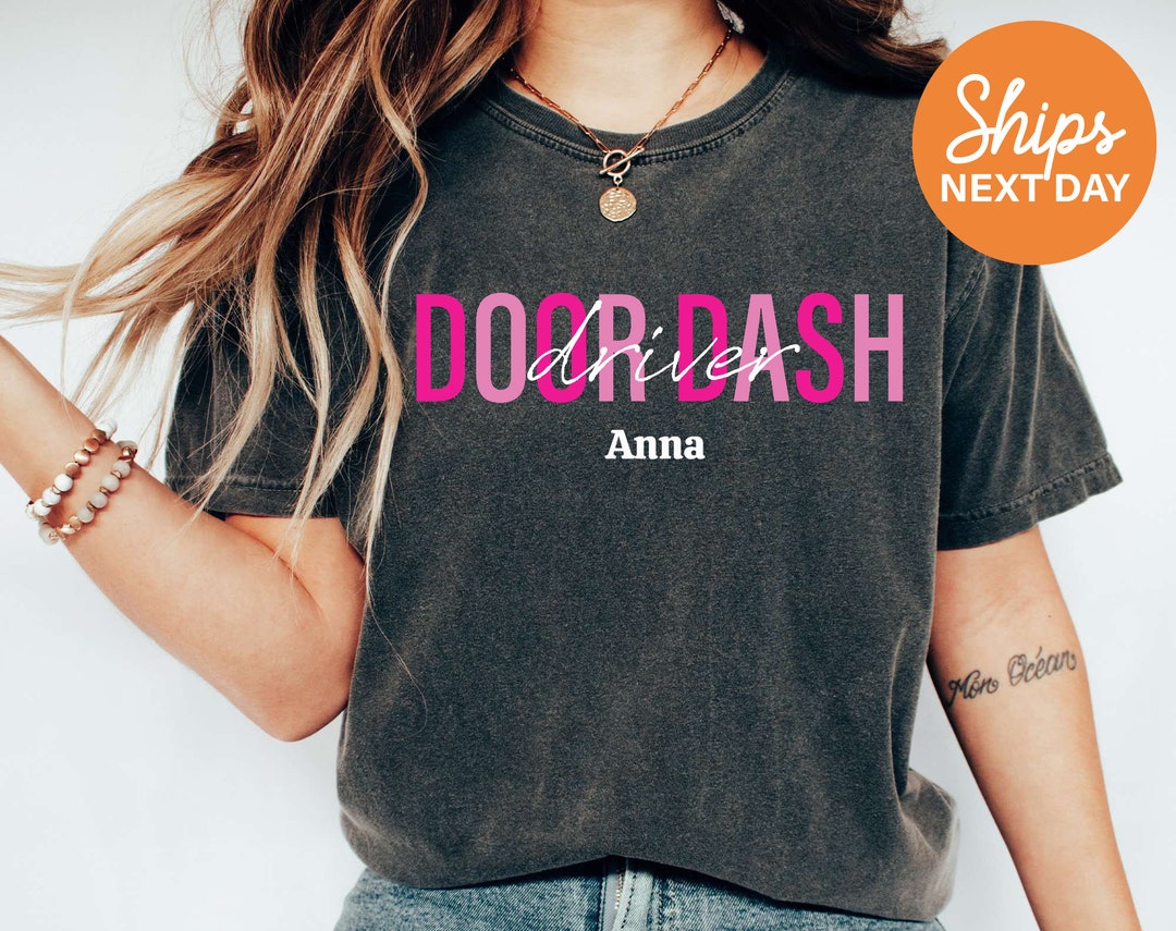 Custom Door Dash Driver Shirt, Personalized Driver Tshirt, Customized ...