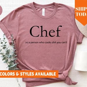 Chef Shirt | Funny Chef Shirt | Cooking Tshirt | Culinary School ...