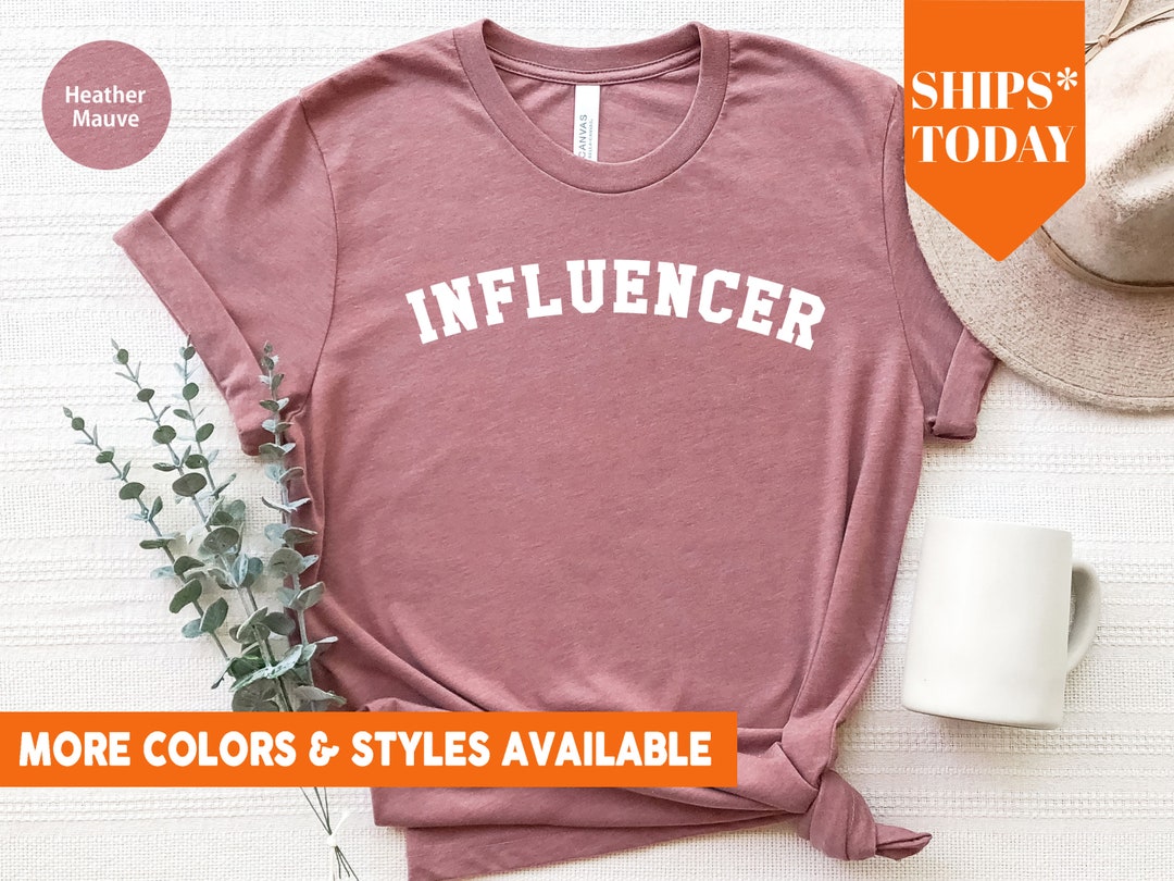 Influencer Shirt Social Media Influencer Tshirt Tiktok - Etsy