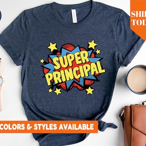Super Principal Shirt School Principal Tshirt Elementary School ...