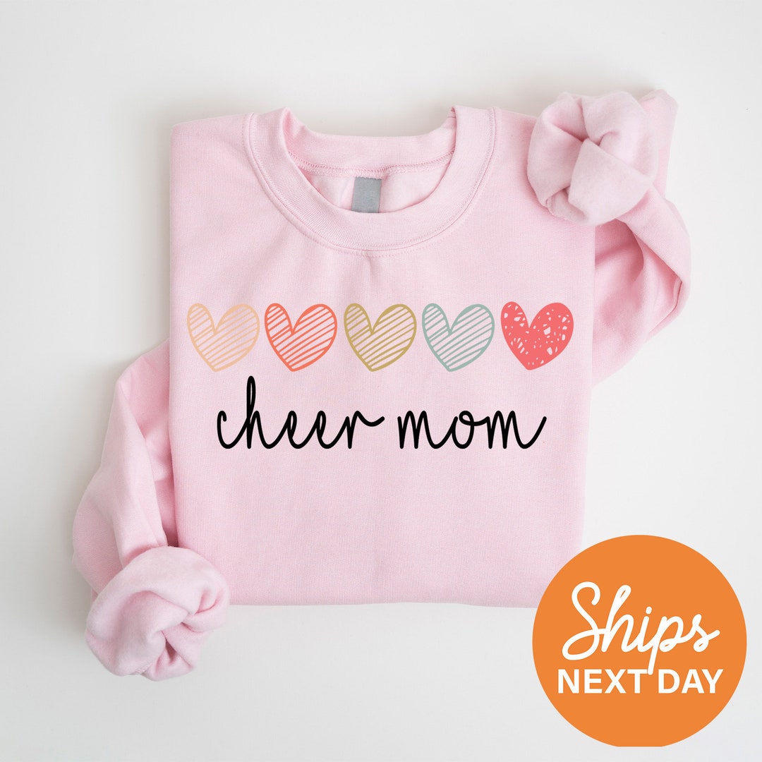 Cheer Mom Sweatshirt, Cheer Mom Gift, Cheer Competition Outfit, Gift ...