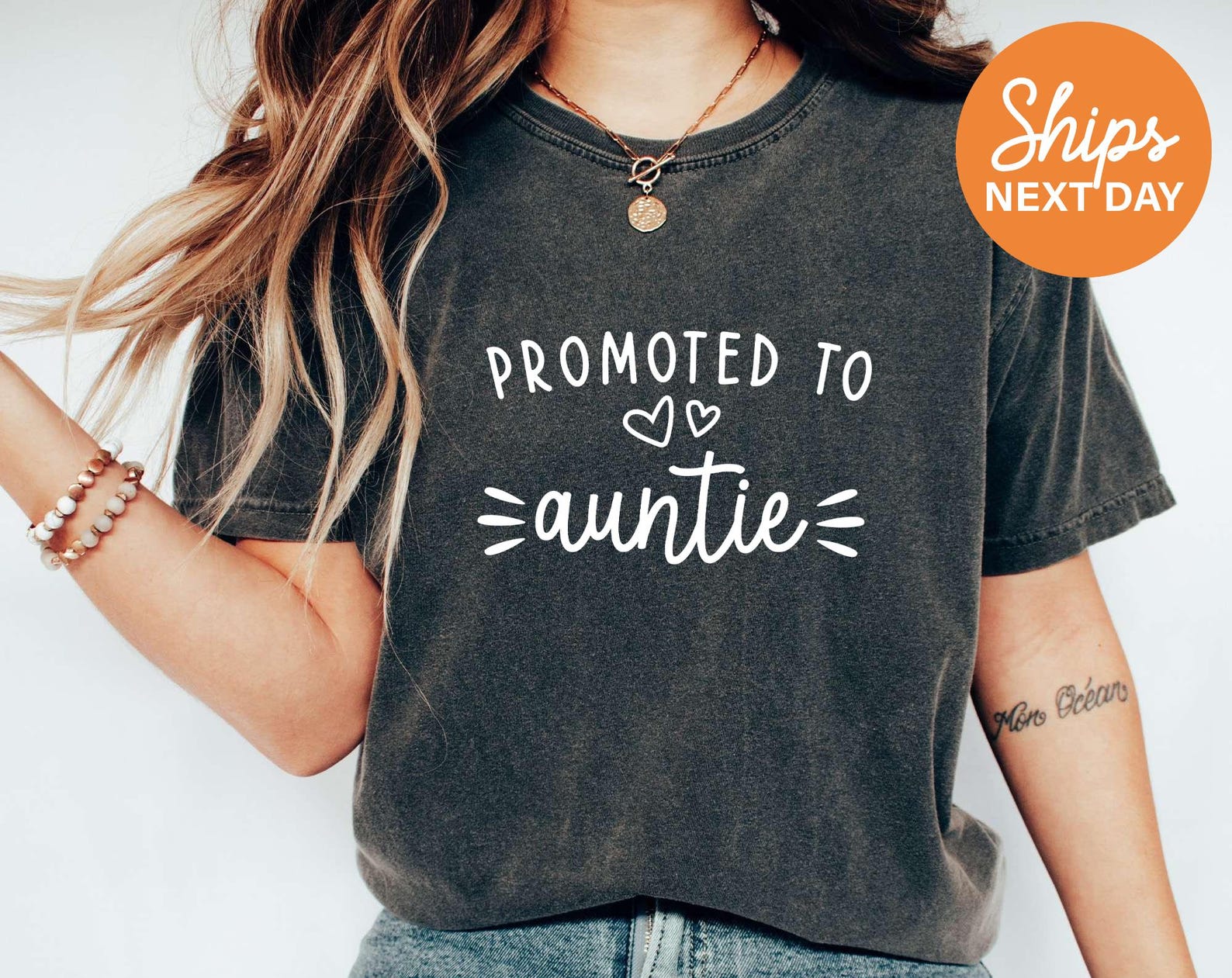 Promoted to Auntie Shirt | New Auntie Tshirt | Pregnancy Announcement ...