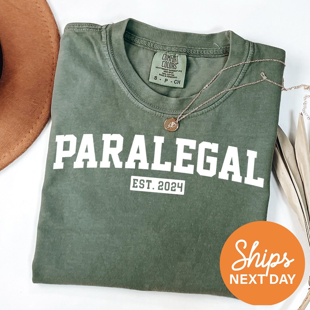 Paralegal Est 2024 Shirt, Paralegal Shirt, Law School Grad Gift, Legal ...