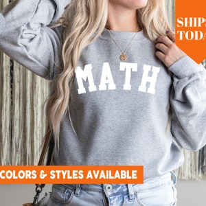 Math Sweatshirt | Math Hoodie | Math Teacher Sweatshirt | Math Tutor ...