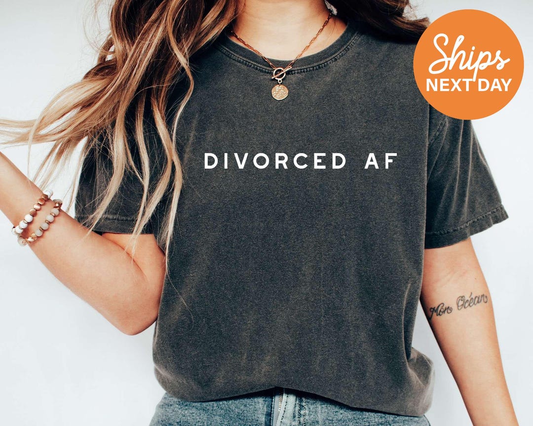 Divorced AF Shirt | Divorced Shirt | Divorcee Tshirt | Divorce Party ...