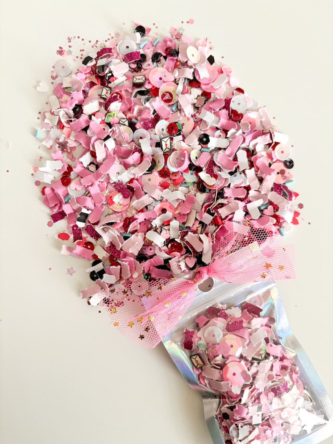 Confetti Glam Valentines Day Confetti Custom Confetti Flat Lay Confetti ...