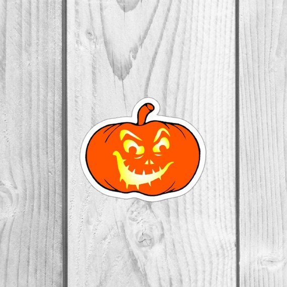 Halloween Stickers Pumkin Faces Waterproof Stickers Laptop - Etsy