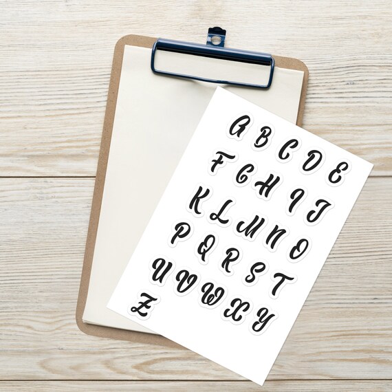 Cursive Alphabet Stickers at Patricia Sheffield blog