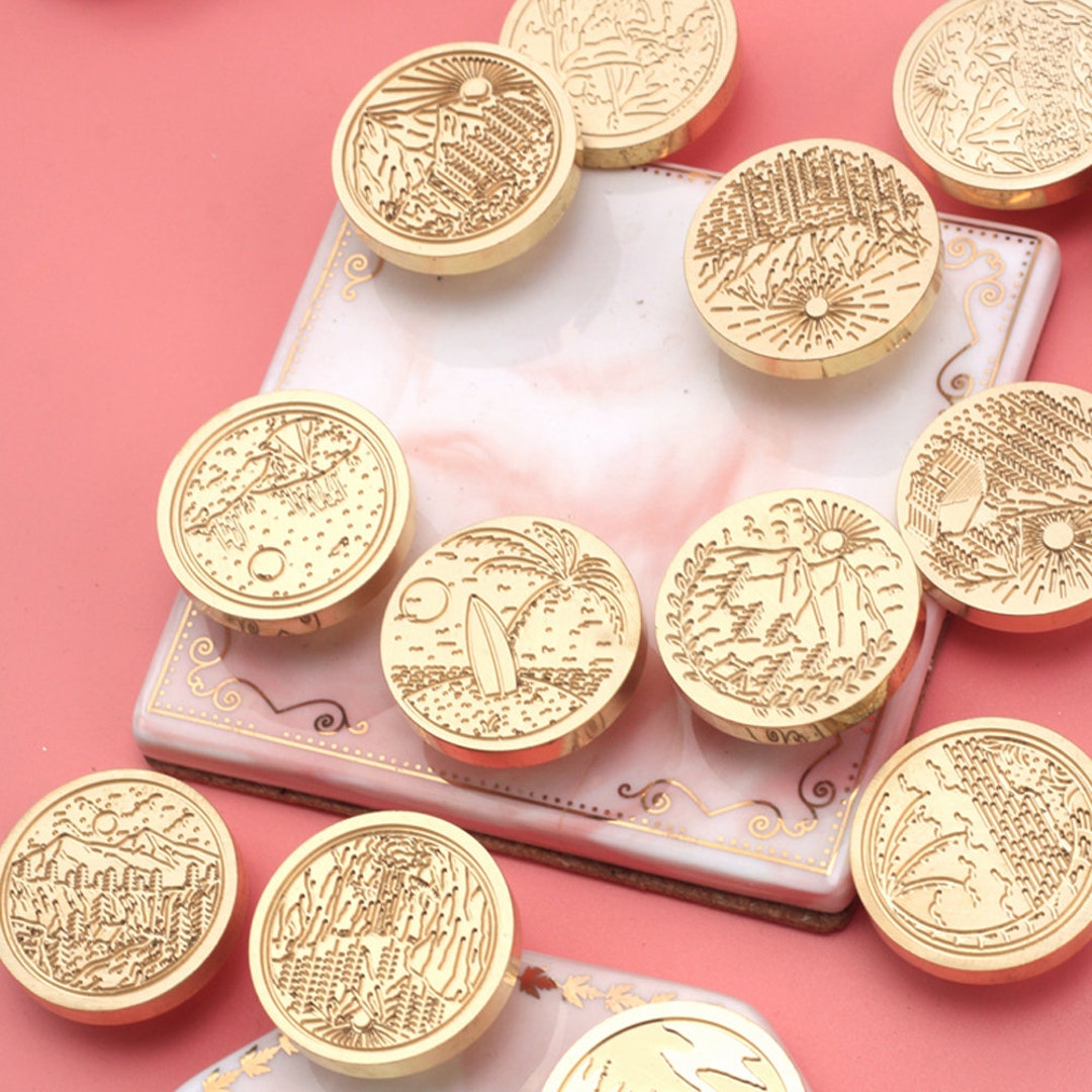 Landscape Series Stamps Wax Stamp Head 30mm Removable Copper Head ...