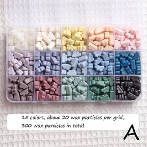 Cloud Wax Particles 15 Color Matte Solid Color Wax Beads Wax Seal ...