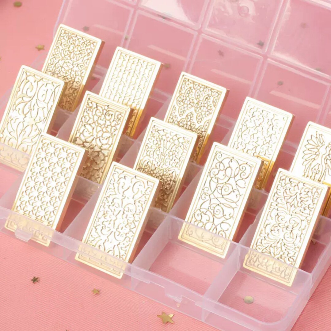 Wax Stamp Rectangular Large Size Stamp Brass Material for Card Wedding ...