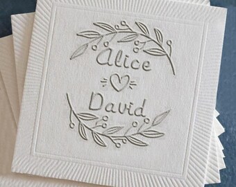 Personalized Wedding Embosserwedding Embosser With Name and - Etsy