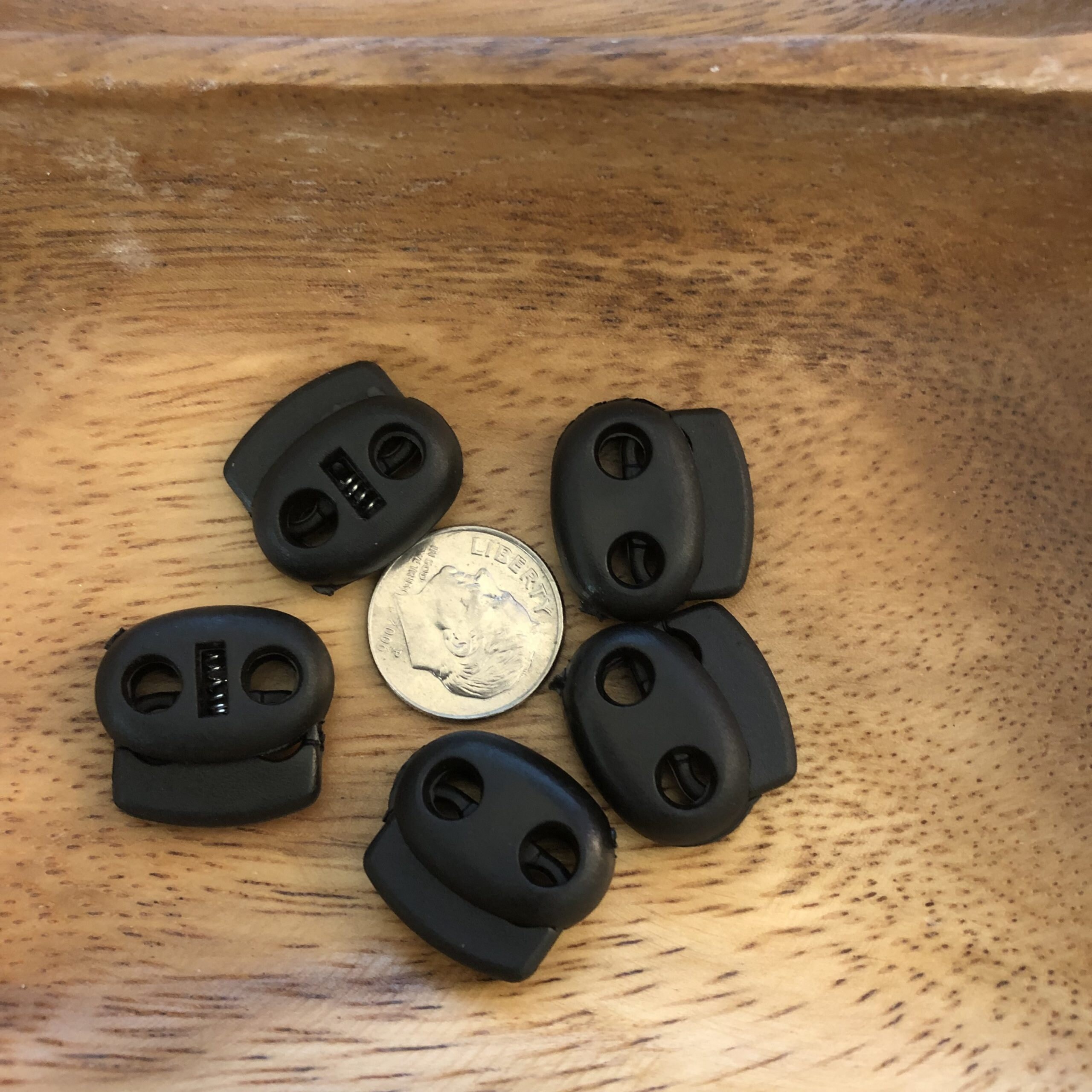 2-hole Plastic Cord Lock End Set of 5 - Etsy