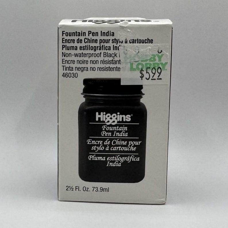 Fountain Pen India Ink | Blackchartpak - Etsy