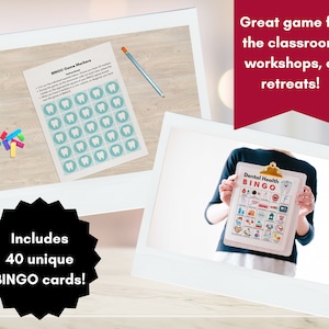 Dental BINGO Game, Oral Hygiene Bingo, Health Games, Patient Education ...