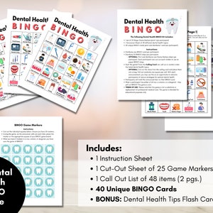 Health BINGO Game Bundle, Includes 4 Games: Brain Health, Heart Health ...