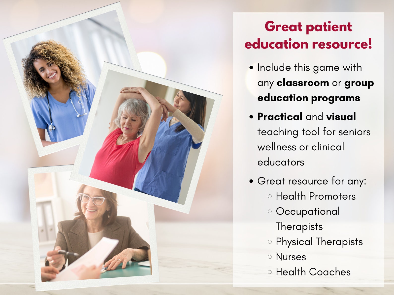 Falls Prevention BINGO Game, Falls Injury Prevention Strategy, Seniors ...