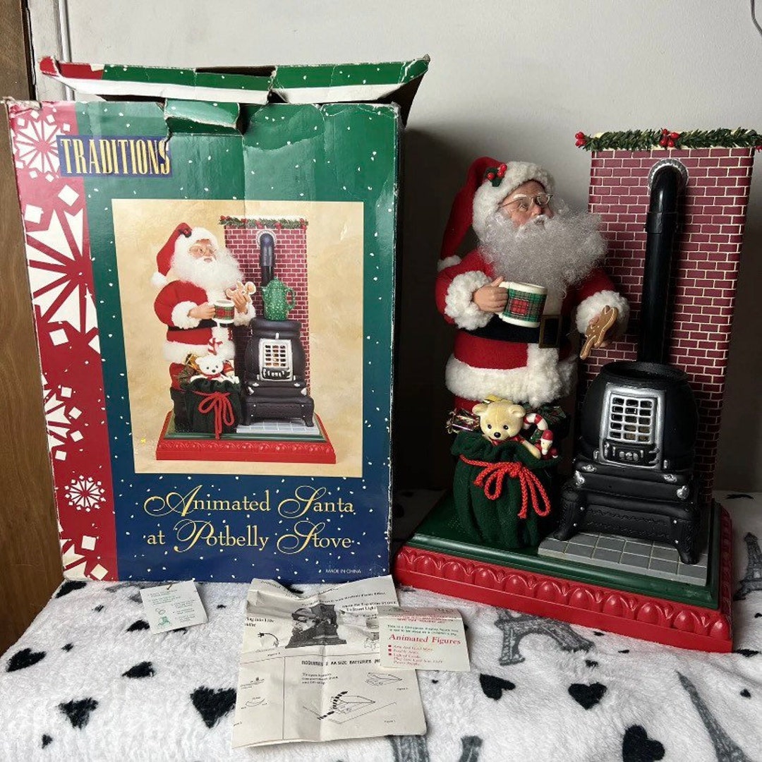 Vintage Rare 1994 Holiday Creations Animated Santa W/ Pot - Etsy
