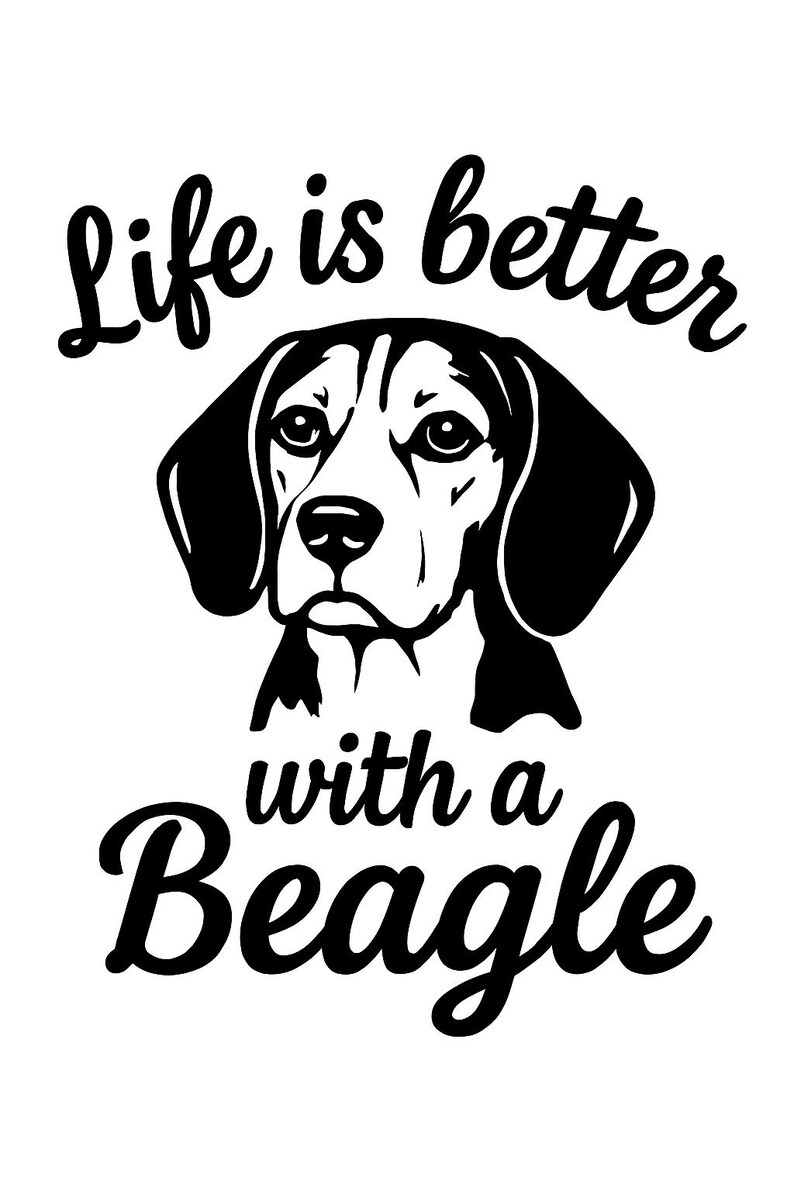 Life is Better With a Beagle Vinyl Decal - Etsy