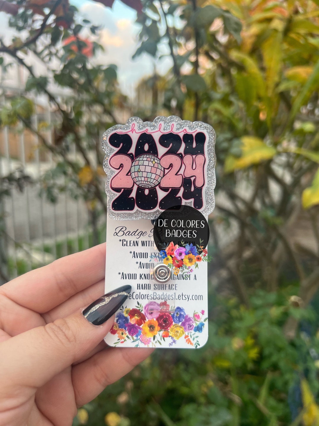 2024 New Year Badge, Hello 2024 Badge, Family New Year Party Badge ...