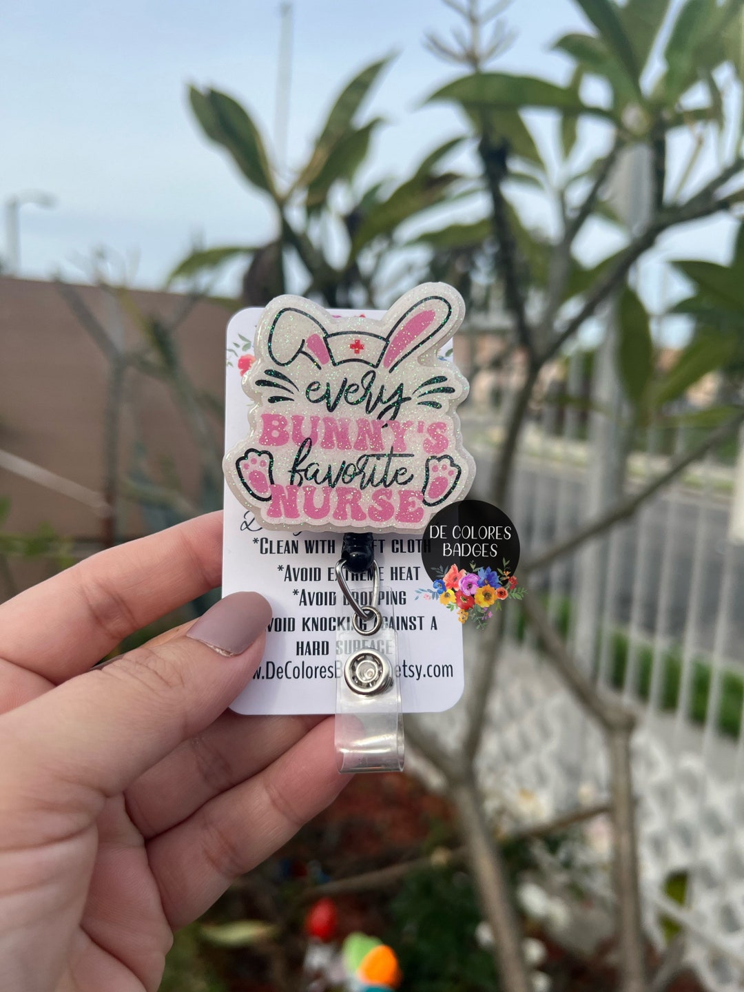 Every Bunnys Favorite Nurse Badge, Easter Nurse, Easter Nurse Badge ...