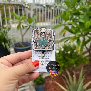 Skeleton Reading, Badge Reel, Teacher Badge Reel, Retractable, Lanyard ...