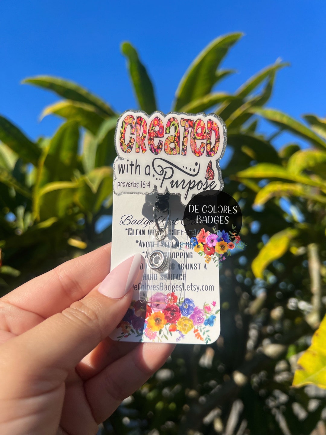 Created With a Purpose Badge, Christian Badge, Self Love Badge, Easter ...