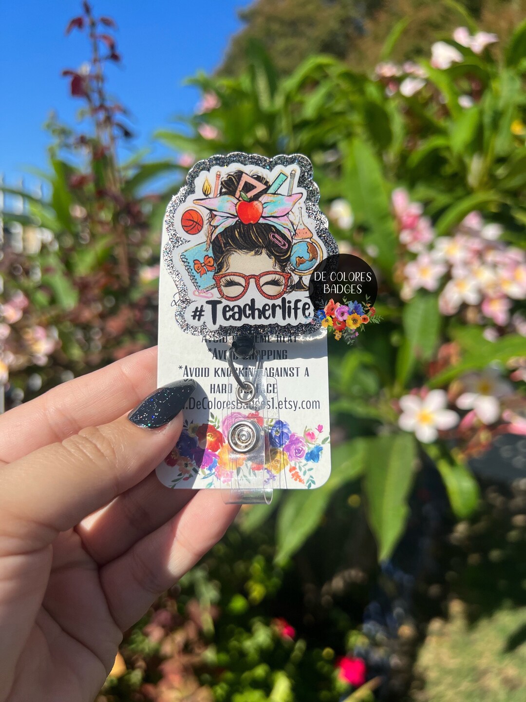 Messy Bun Teacher Life Badge Western Teacher Badge Life - Etsy