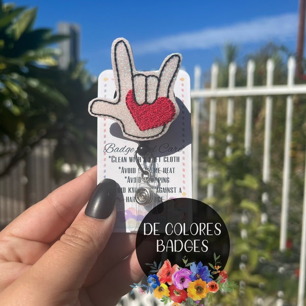 Sign Language Badge - Etsy