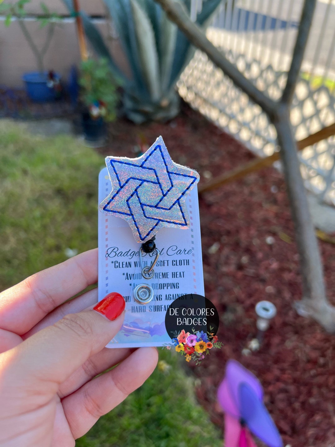 Star of David Badge Reel Hanukkah Badge Reel Jewish Badge - Etsy