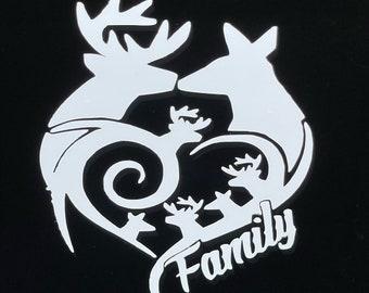 Deer Family Decal - Etsy