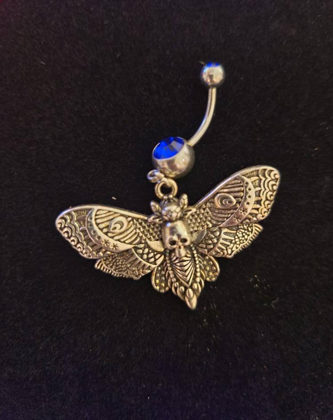 Death Head Moth Belly Ring - Etsy