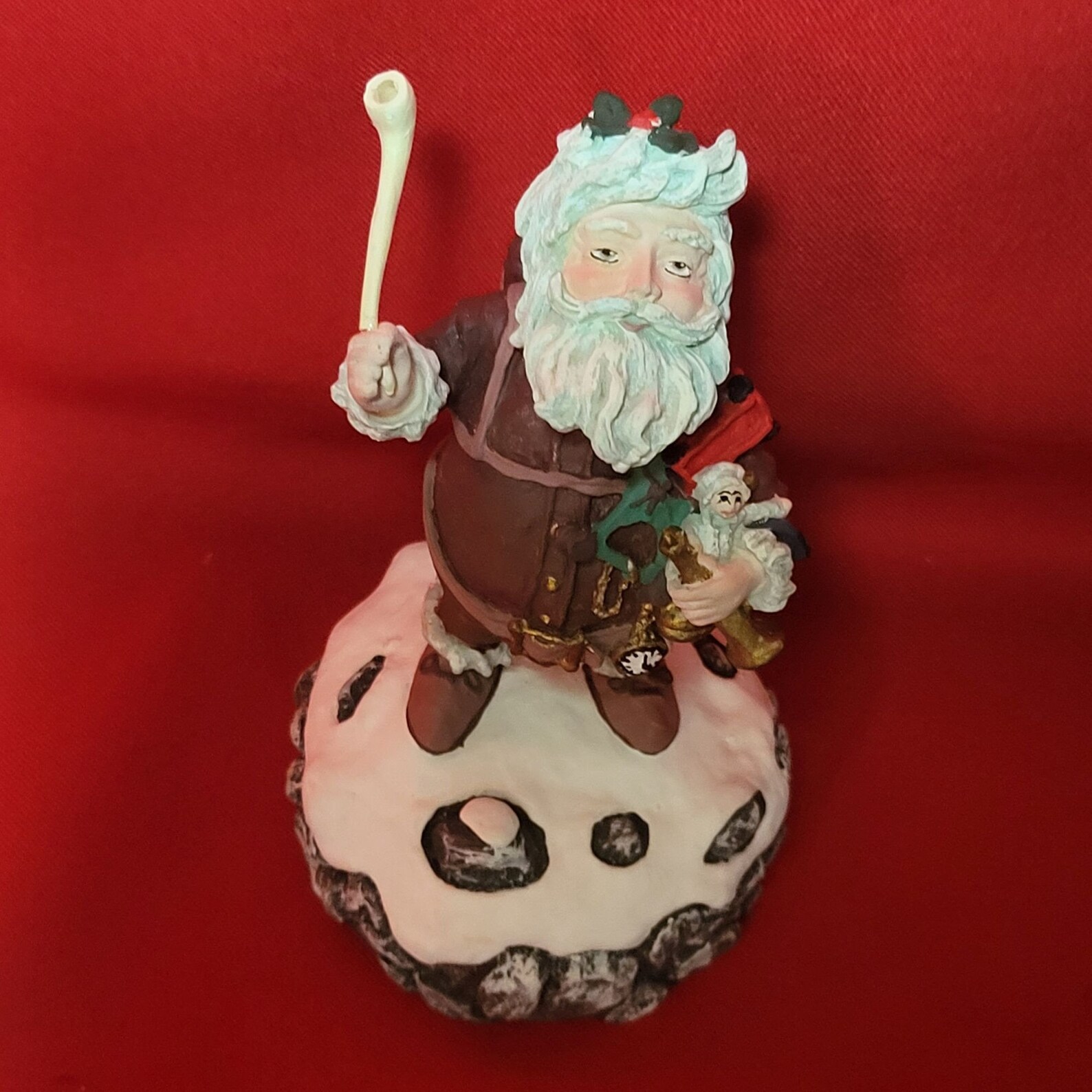Vintage Max E Duncan Musical Santa Claus Figurine Signed - Etsy
