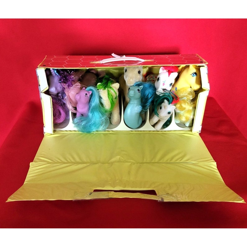 Vintage Tara Toy Kuddlee Ponee Carry Case With 10 Unicorns 1987 - Etsy