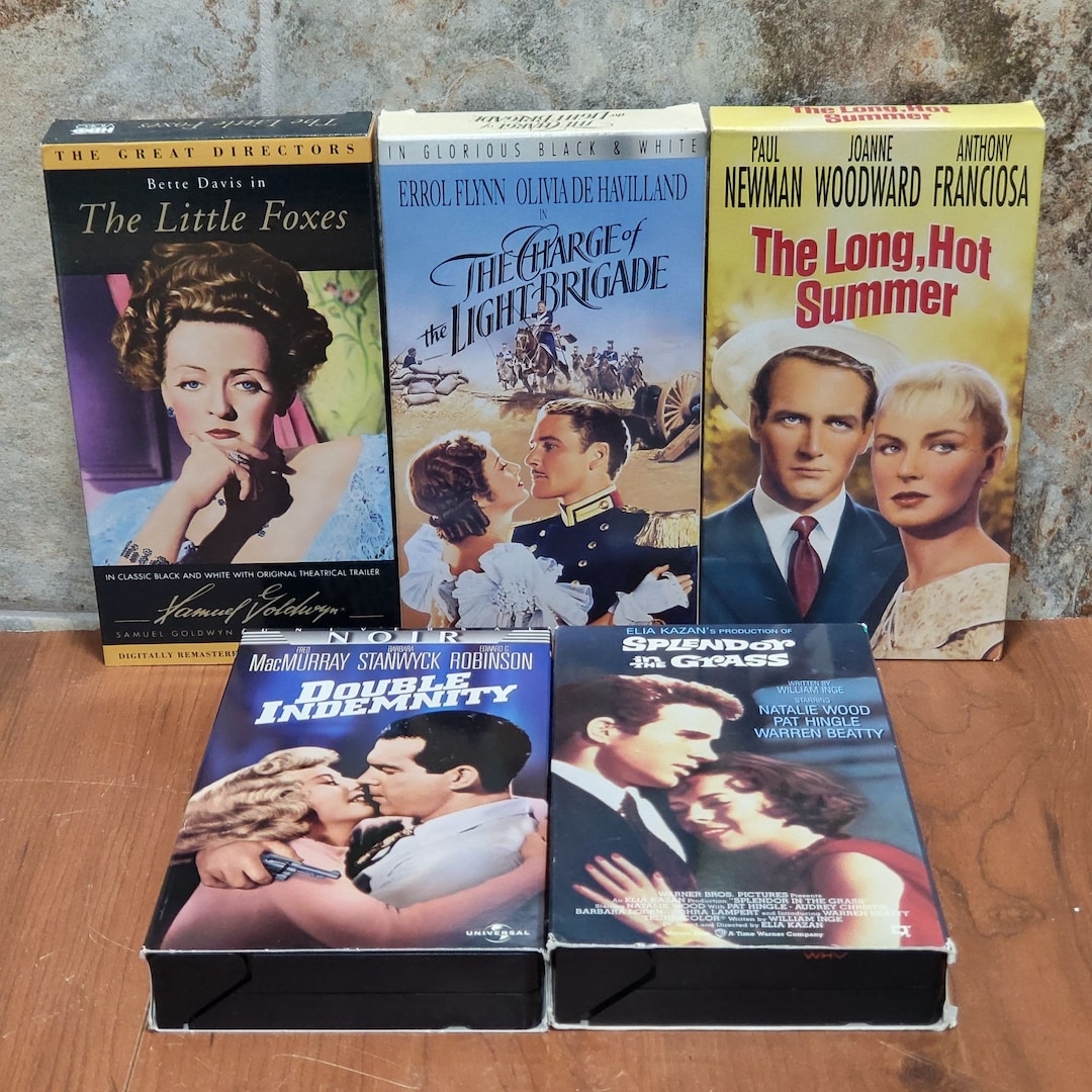 Vintage Classic Movies on VHS Lot of 5 Tested - Etsy
