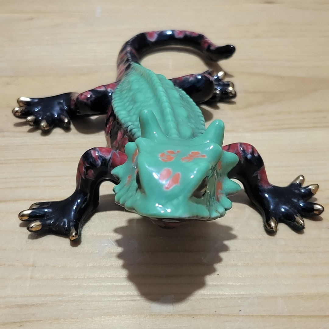 Porcelain Axolotl Salamander Amphibians Lizard Figurine - Etsy