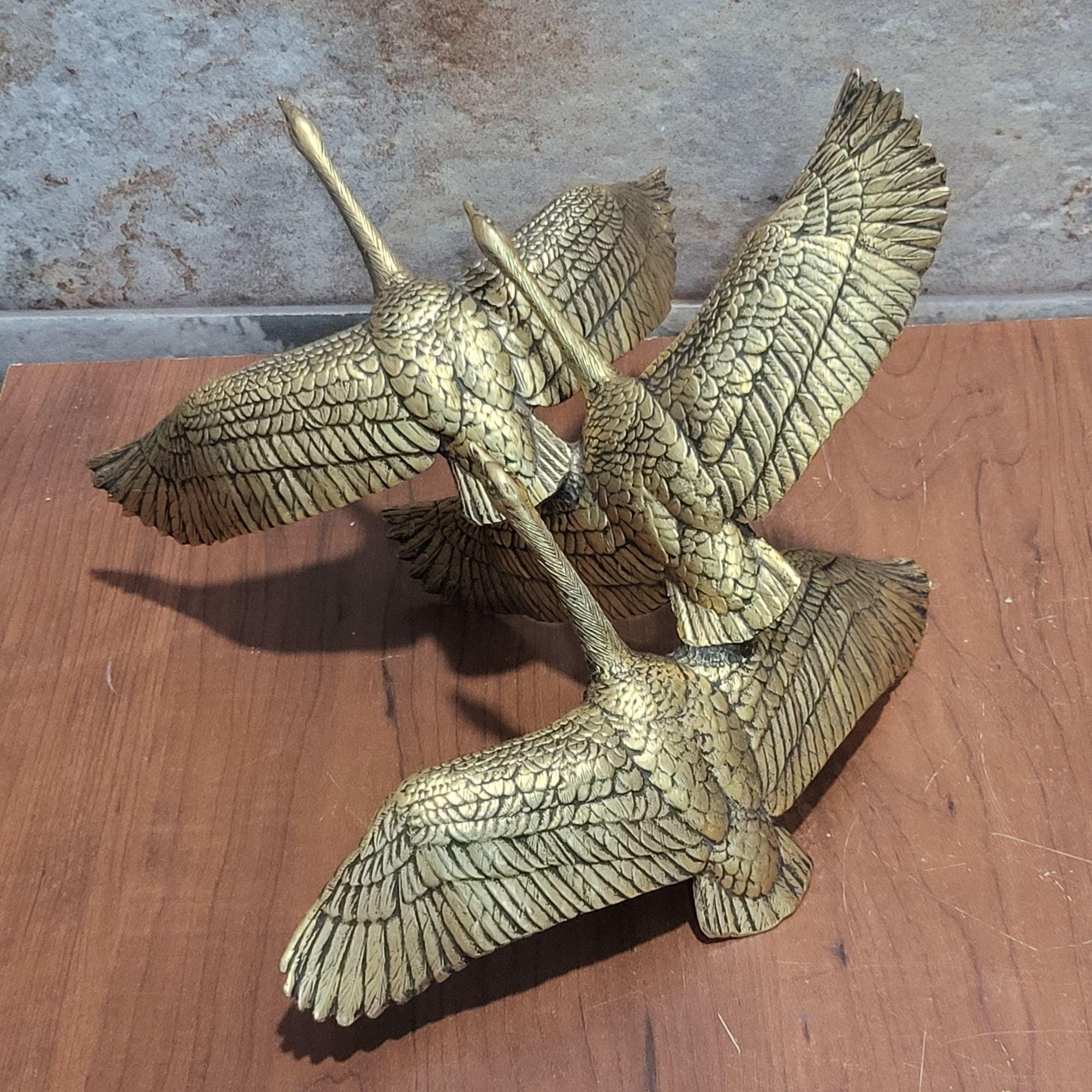Gunther Granget the Flight Winged Geese Bronze Sculpture Signed ...