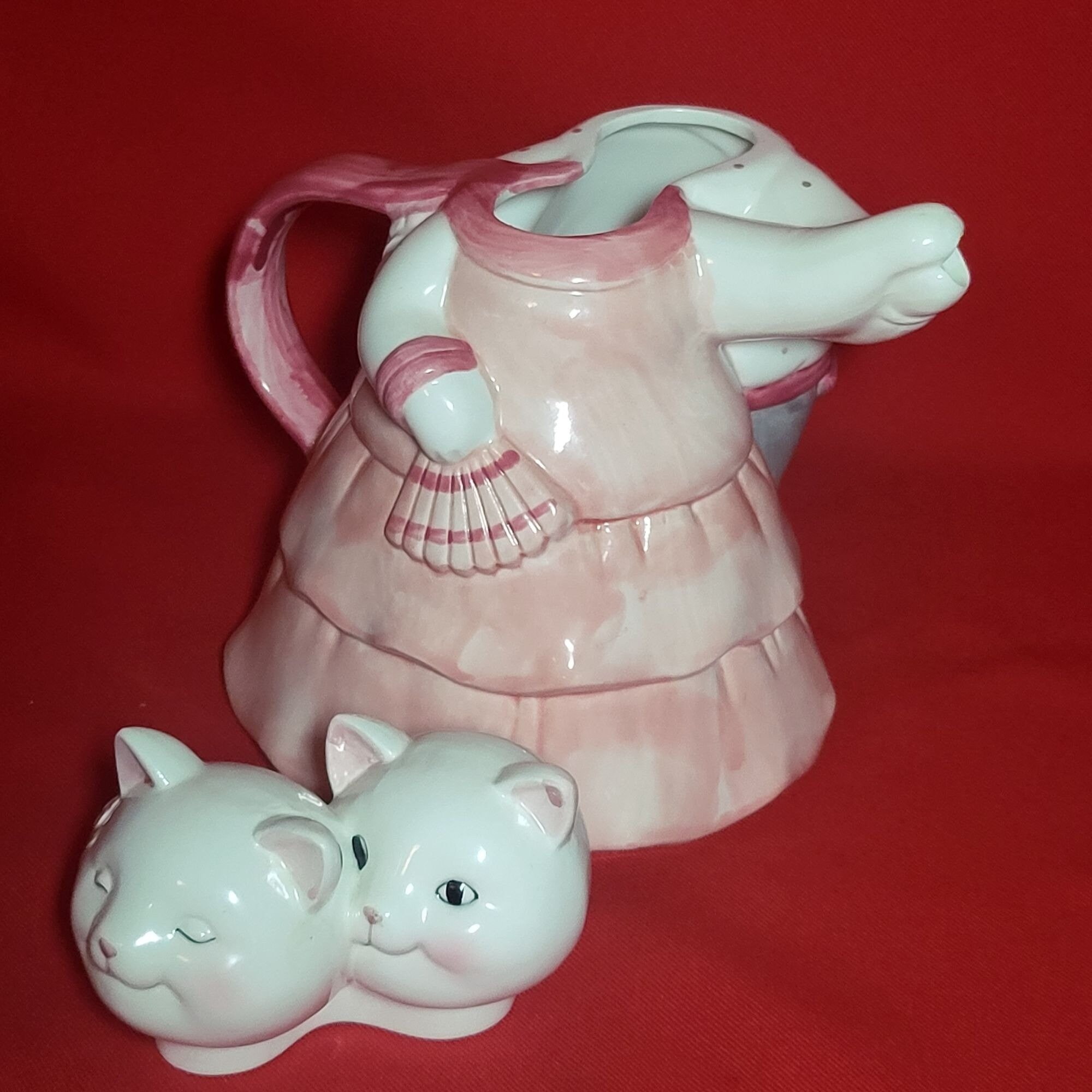 Vintage Applause Dancing Cat Teapot Ceramic - Etsy