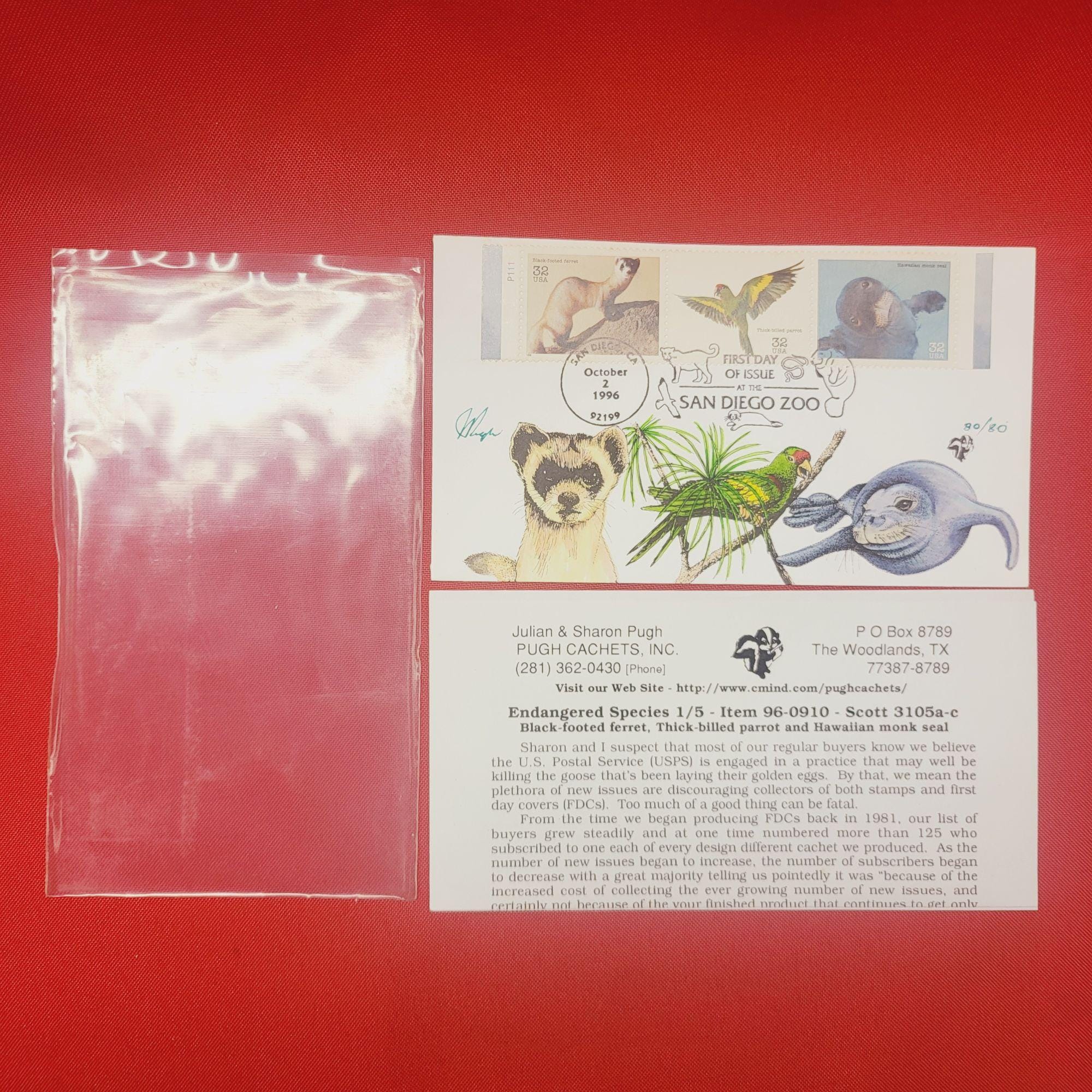 First Day of Issue Stamp Cache Envelope and Enclosure San Diego Zoo - Etsy