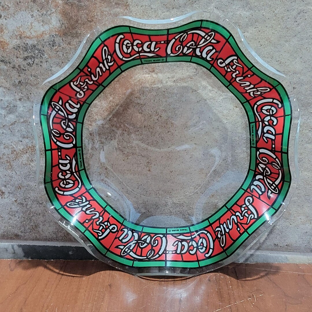 Vintage Coca Cola Ruffled Edge Glass Dish Plate - Etsy
