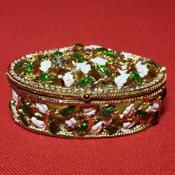 Jeweled Trinket Box - Etsy