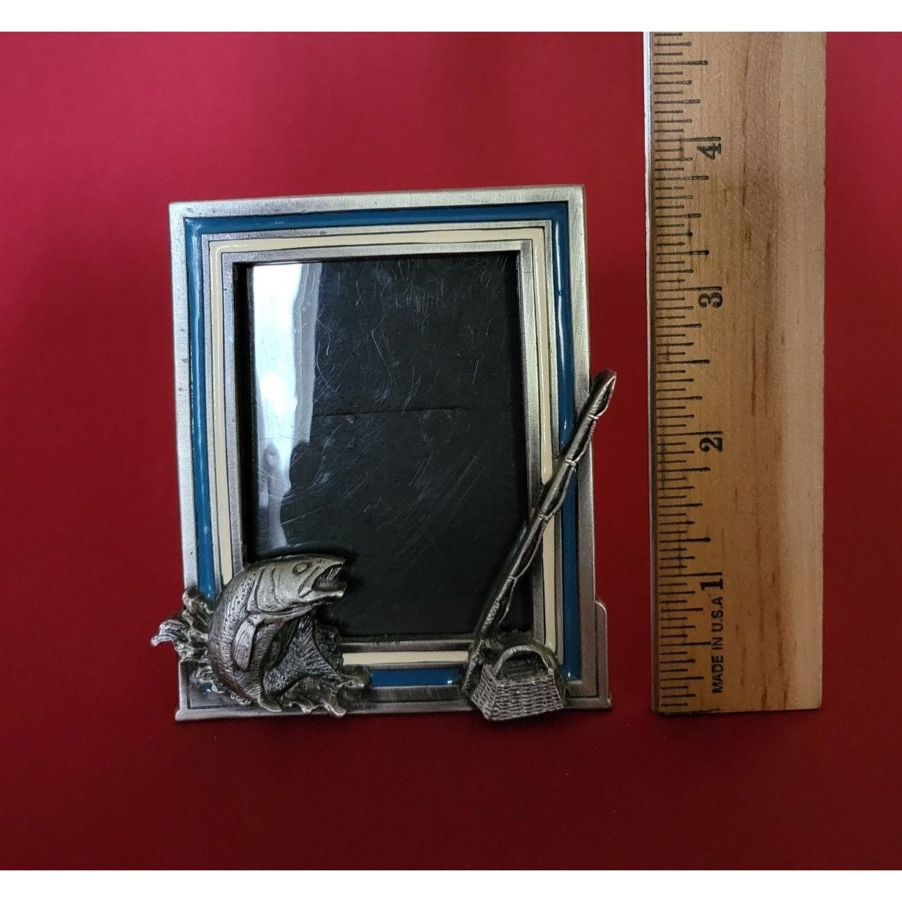Small Vintage 1988 Fishing Picture Frame - Etsy