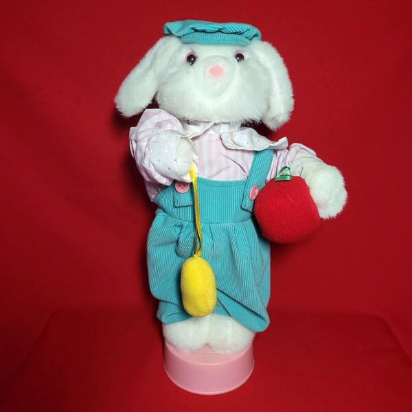 Vintage Musical Rabbit Plush - Etsy